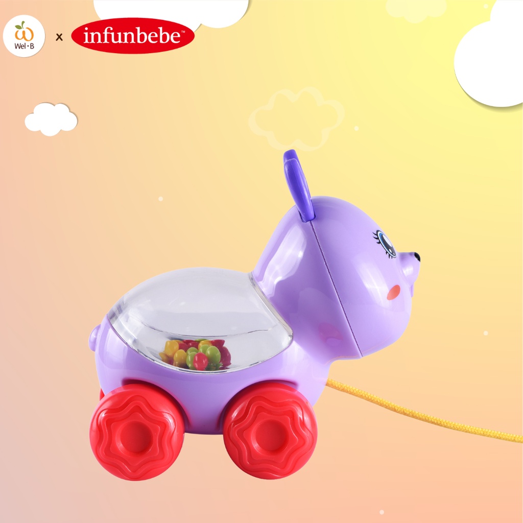 Wel-B x Infunbebe Pull Along Animal Rabbit (รถลากรูปกระต่าย) - ของเล่น ...