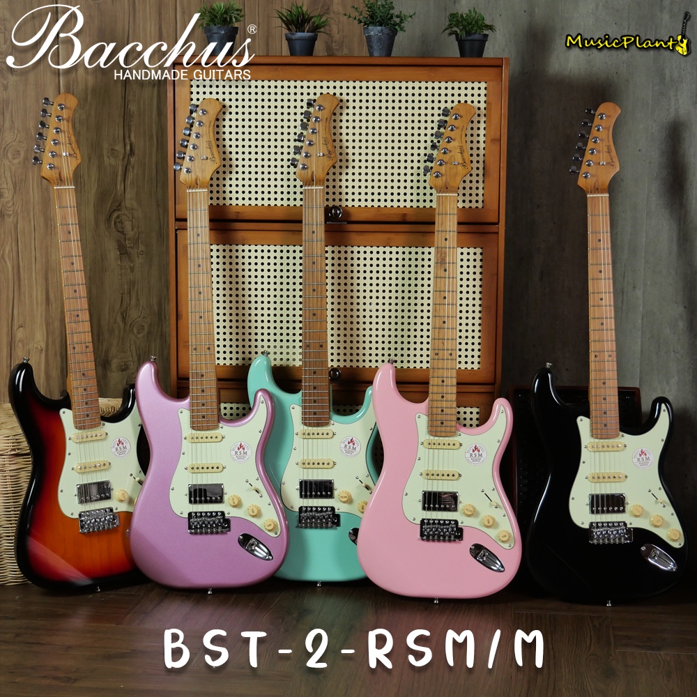 Bacchus กีตาร์ไฟฟ้า รุ่น BST-2-RSMM BLK BLACK BEAUTY - musicplant ...