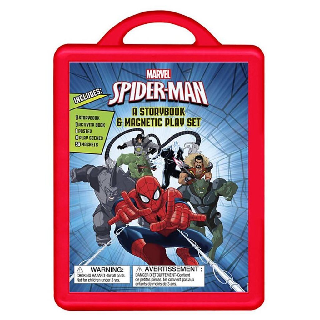 SPIDERMAN BOX SET Story Book +Activity book + Magnet +6 Scenes | Shopee ...