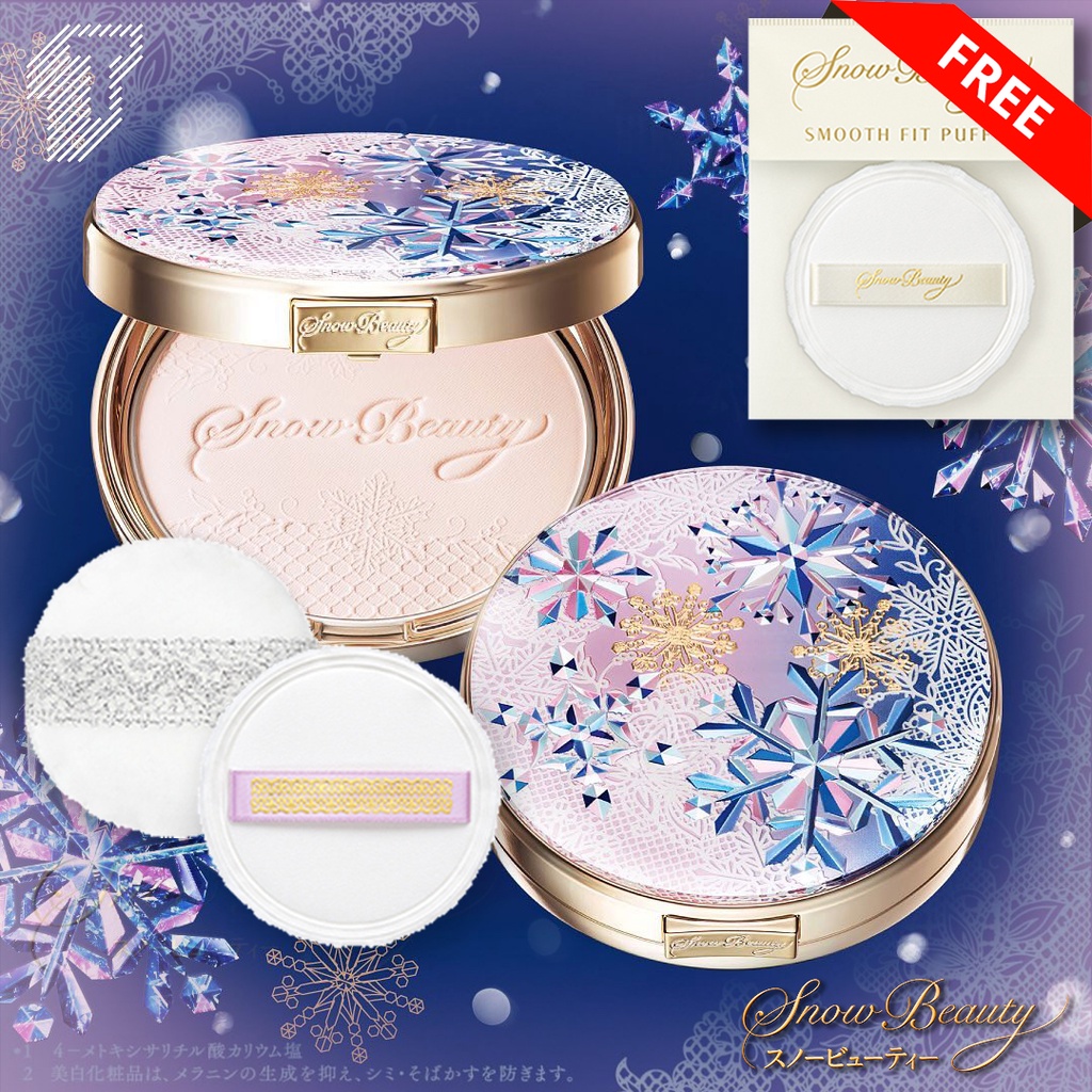 พร้อมส่งจากไทยฟรีพัฟ Snow Beauty 2022 แป้ง skincare powder (Refill ...
