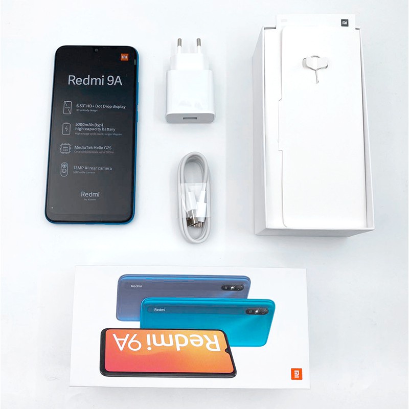 จัดส่งในพื้นที่ Xiaomi REDMi 9a โทรศัพท์มือถือ 10 6.53 นิ้ว HD หน้าจอ ...