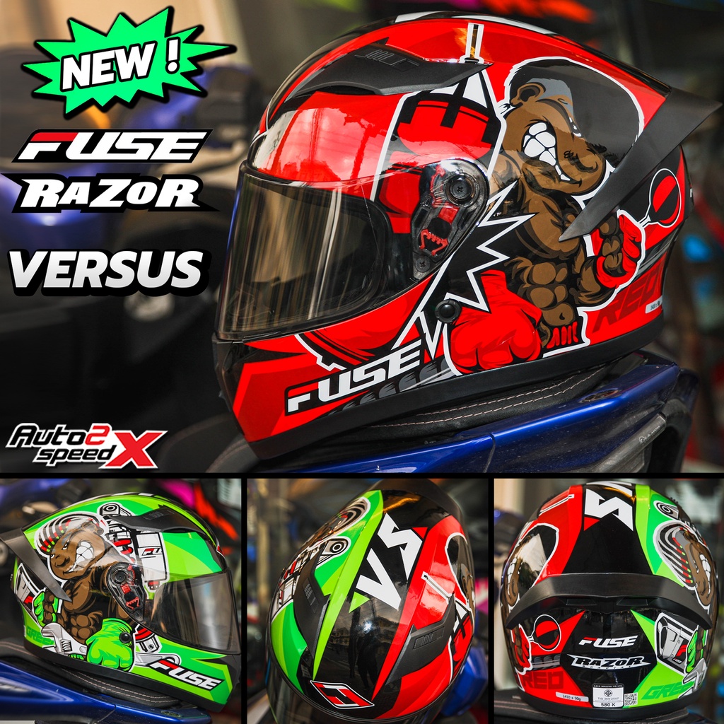 หมวกกันน็อค FUSE RAZOR SP 2022 แถมฟรีผ้าบัฟมูลค่า159 - auto2speed ...
