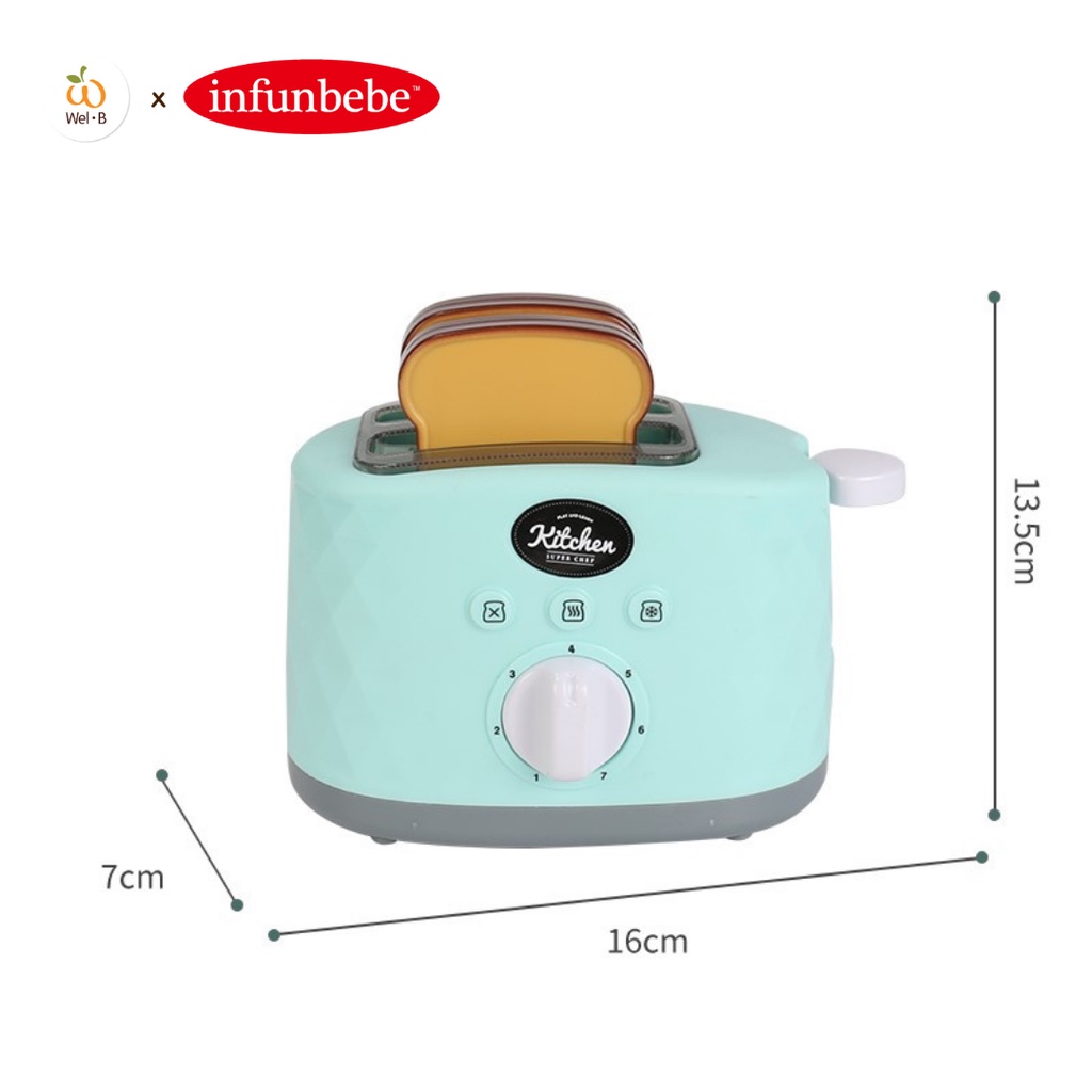 Wel-B x Infunbebe 1st Toaster (เครื่องปิ้งขนมปังของเล่นเด็ก) - ของเล่น ...