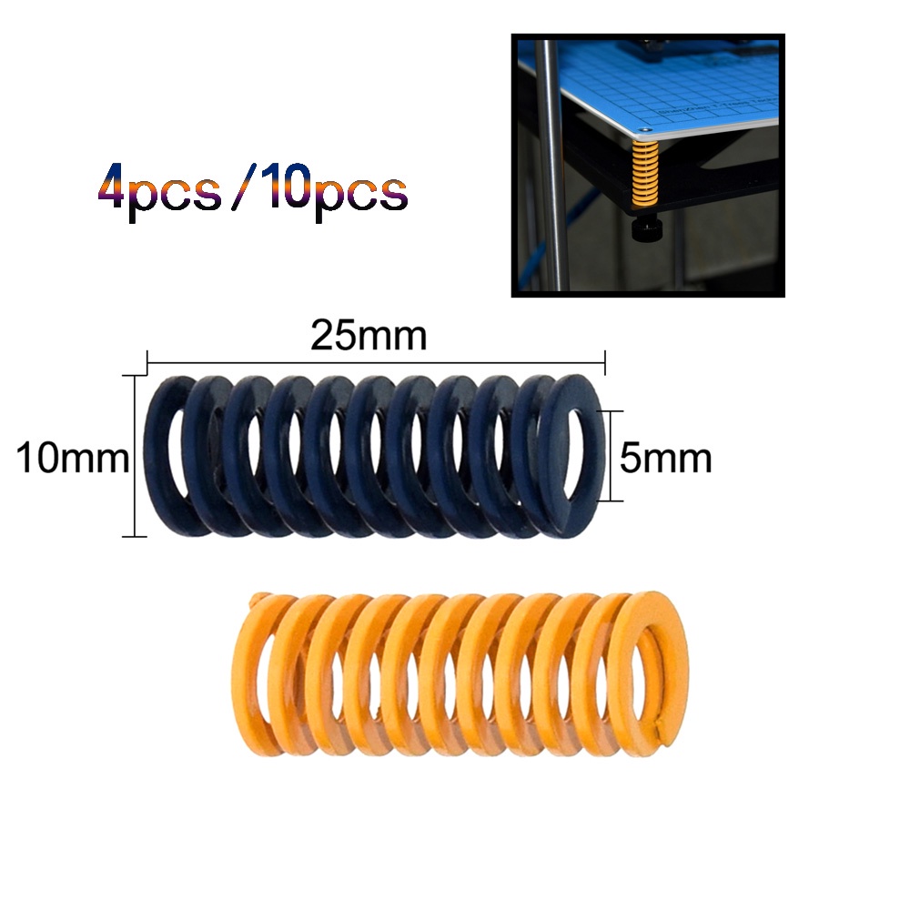 Heated Bed Springs Die Light Load Compression Spring Diy Extrusion ...