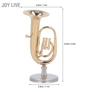 Joy Live Miniature Tuba Model Brass Gold Plated Euphonium Mini Musical ...
