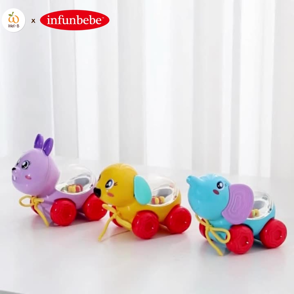 Wel-B x Infunbebe Pull Along Animal Rabbit (รถลากรูปกระต่าย) - ของเล่น ...