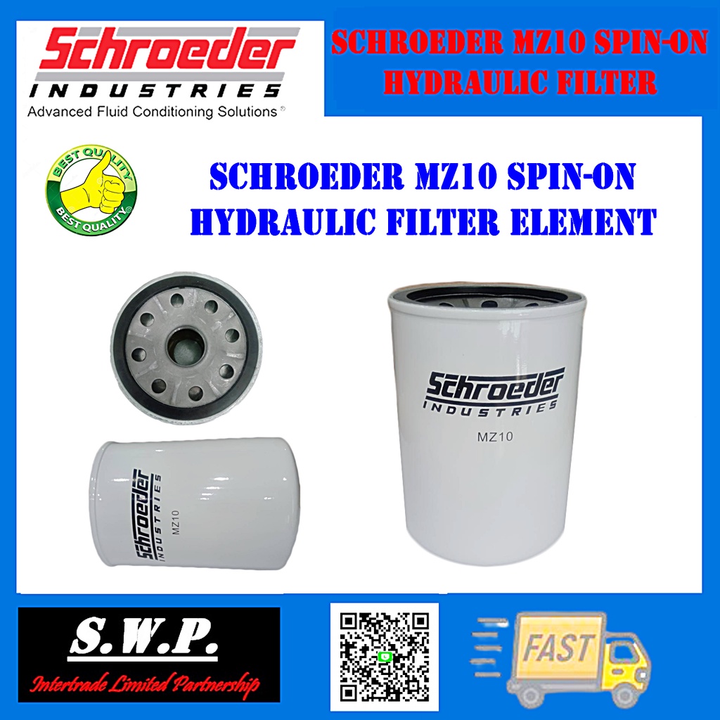 Schroeder MZ10 Spin-on Hydraulic Filter Element | Shopee Thailand