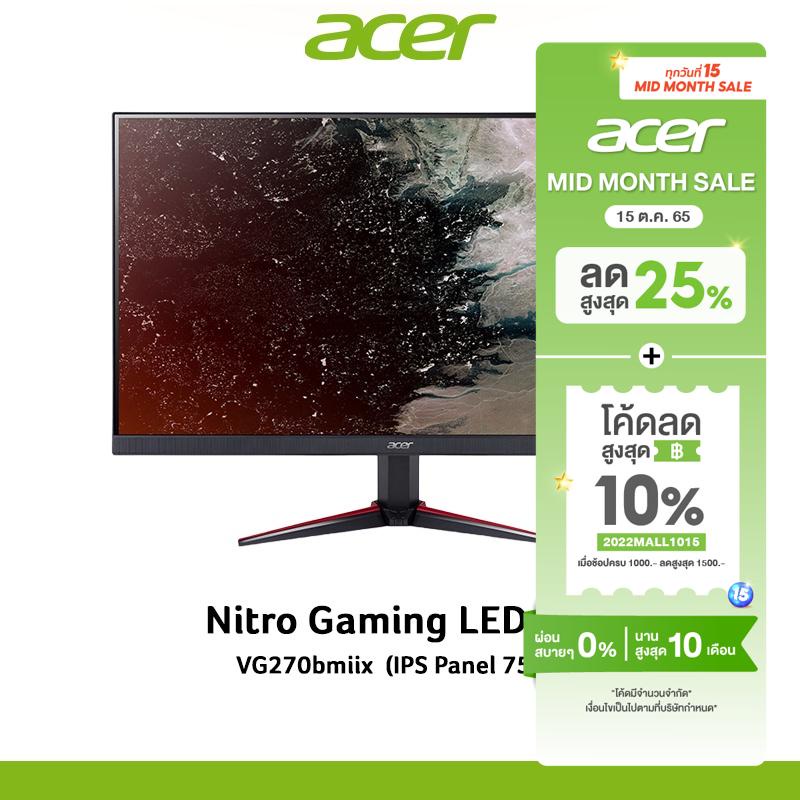 Acer Monitor จอมอนิเตอร์ Nitro Gaming จอเกมมิ่ง LED 27 VG270bmiix (IPS ...