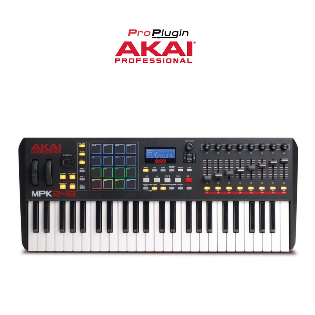 AKAI MPK 249 มิดี้คีย์บอร์ดใบ้ 49 Key แบบ USB Midi Keyboard Controller ...