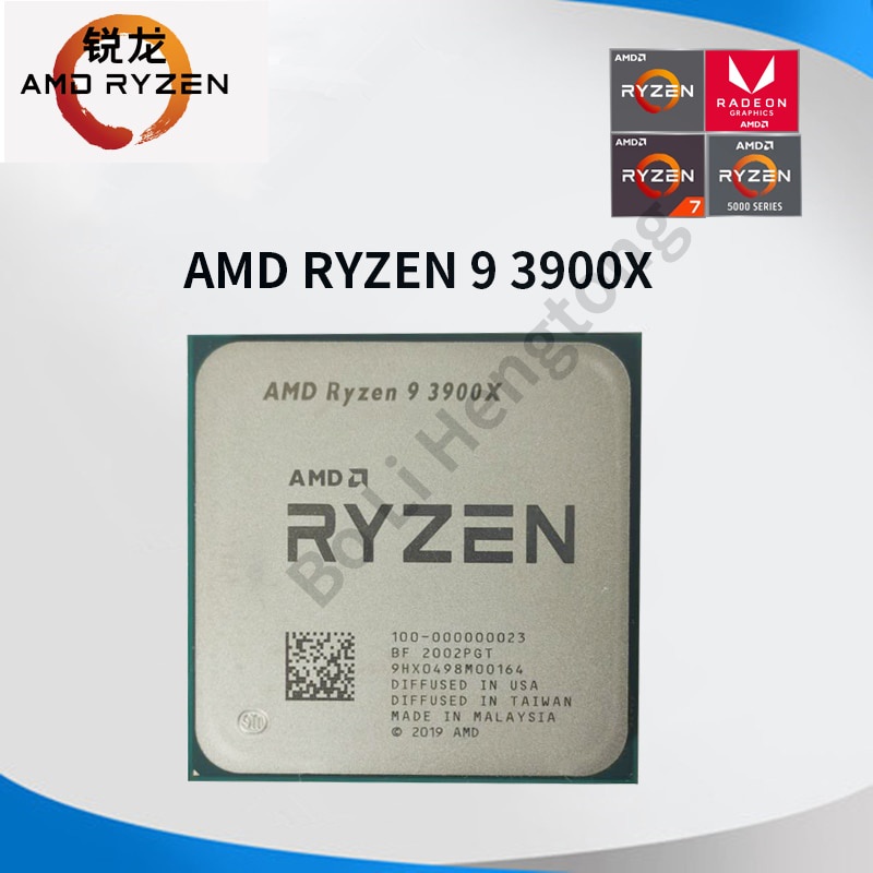 AMD Ryzen 9 3900X R9 3900X 3.8 GHz Twelve-Core 24-Thread CPU Processor ...