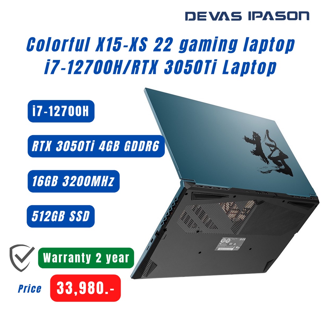 Colorful X15-XS 22 gaming laptop i7-12700HRTX 3050Ti Laptop ...