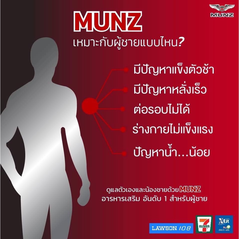 MUNZกล่องสีเงิน โปรx2 ( 20 แคปซูล ) - starslinebrand_official - ThaiPick