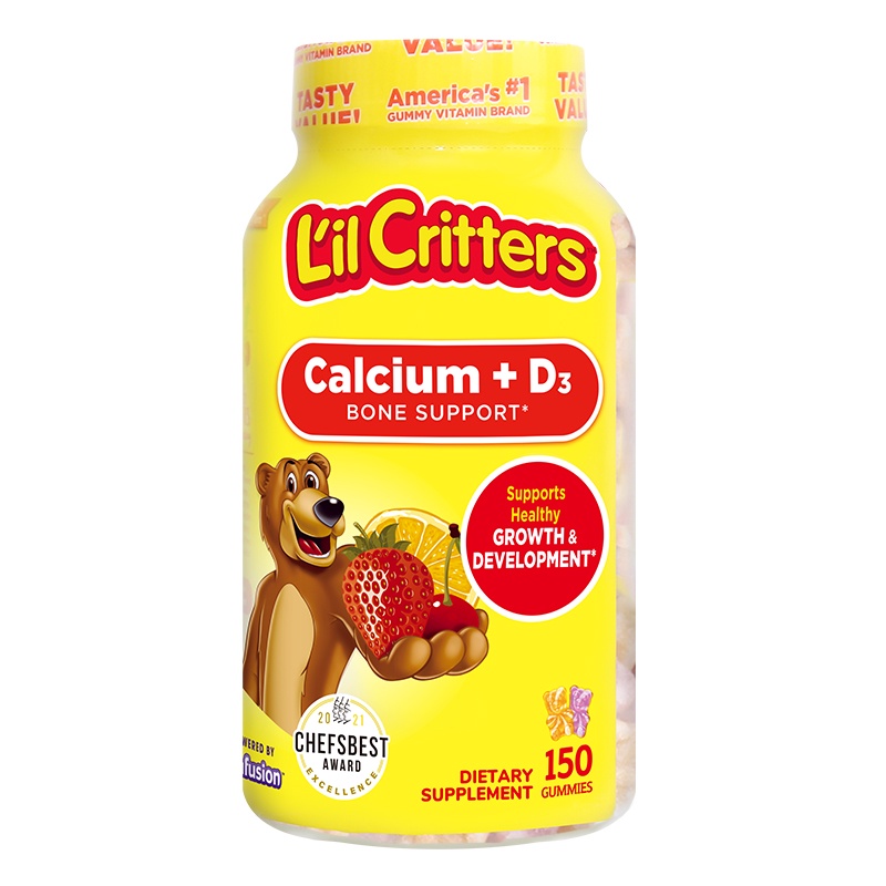 (Exp.022024)Lil Critters Calcium Vitamin D3 Bone Support 150 Capsule ...