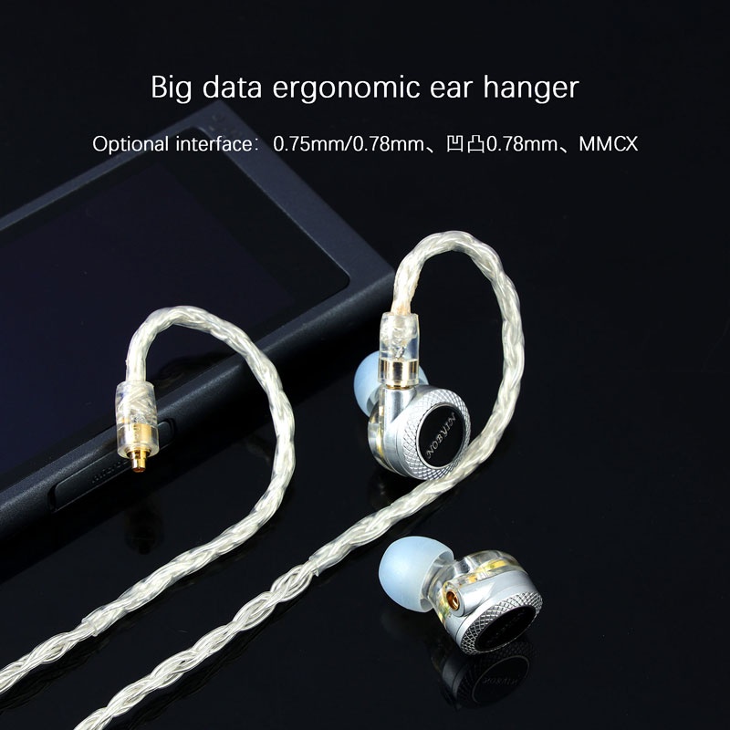 JCALLY JC16 JC16S สายอัพเกรด สายถัก 16 core ขั้ว 2pin ขั้ว mmcx 3.5 มิล ...
