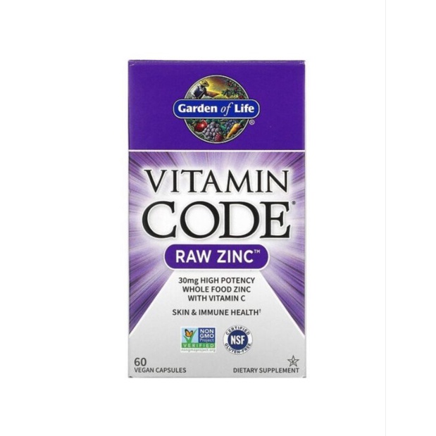 พรีออเดอร์️Vitamin Code RAW Zinc บรรจุแคปซูลวีแกน 60 แคปซูล ...