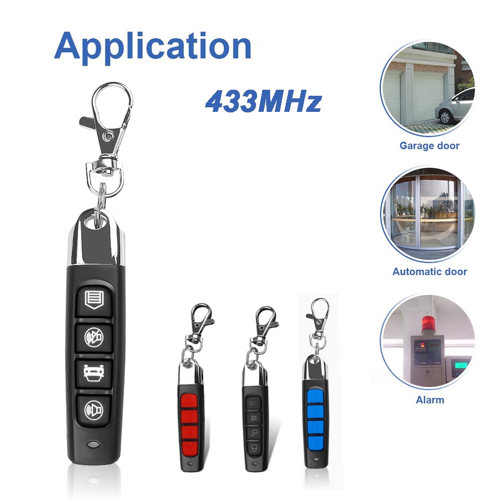 Kebidu Abcd 4 Keys Keychain Remote Switch 433mhz reless Remote Control ...