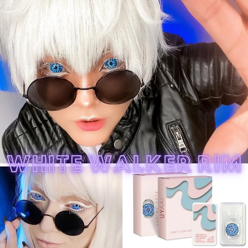 พร้อมส่งในไทย คอนแทคเลนส์คอสเพลย์ รายปี gojo jujutsu kaisen รุ่นwhite ...