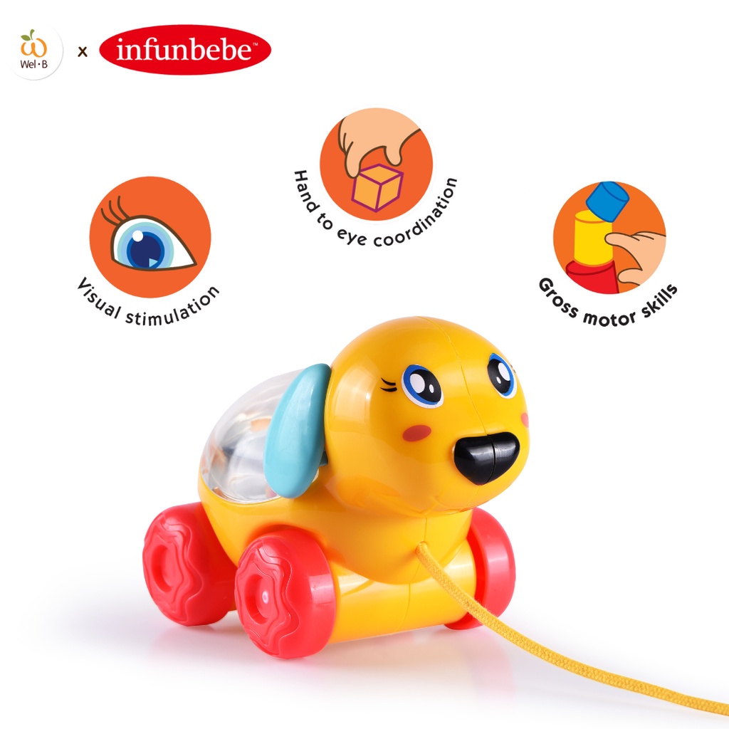 Wel-B x Infunbebe Pull Along Animal Dog (รถลากรูปน้องหมา) - ของเล่น ของ ...