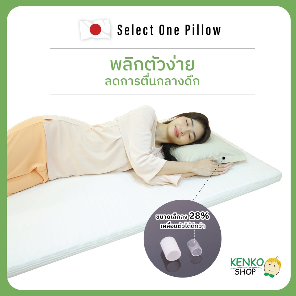 KenkoShop หมอนสุขภาพแก้ปวดคอ Mini Pipe นำเข้าจากญี่ปุ่น หมอนล้างได้ทั้งใบ เหมาะกับผู้เป็นภูมิแพ้ ...
