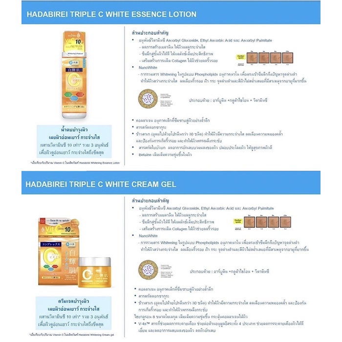 น้ำตบ ฮาดะบิเรอิ HADASEI Hadabirei Whitening Essence Lotion 180ml. และ ...