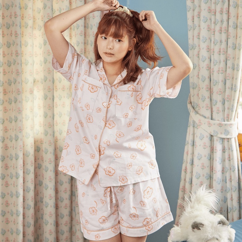 ชุดนอน sliptosleep - Poppy Love Shorts Set - sliptosleep - ThaiPick