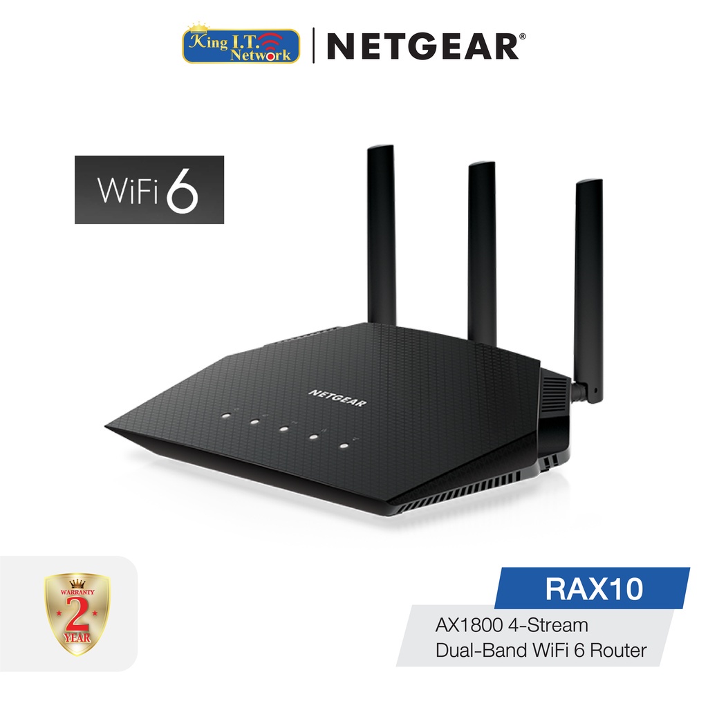 NETGEAR (RAX10) 4-Stream Dual-Band WiFi 6 Router | Shopee Thailand