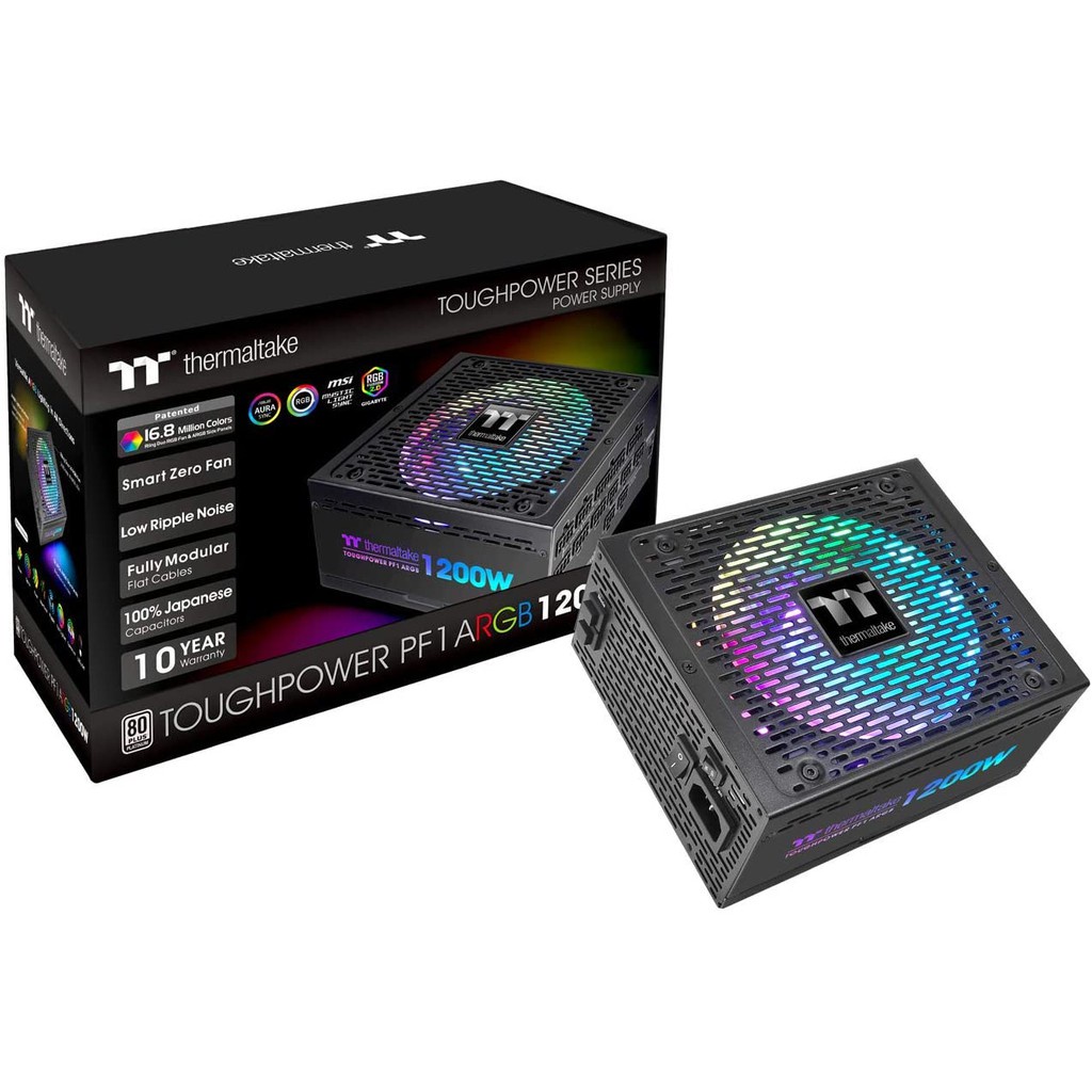 Thermaltake TOUGHPOWER PF1 ARGB 1200W (80 PLUS Platinum) 10Year ...