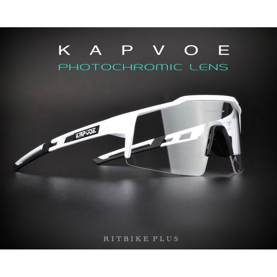 ส่งฟรีเลนส์ออโต้ แว่นตาจักรยาน KAPVOE KE9023 Cycling Sunglasses (ออโต้ ...