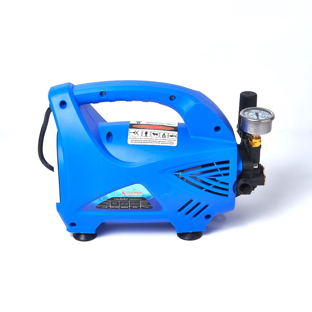 เครื่องอัดฉีดน้ำแรงดันสูง รุ่น Blue shark SUMO แถมฟรี (น้ำยาล้างรถยนต์ ...