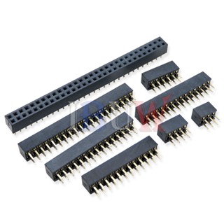 5/10PCS 1X 2X/2/3/4/5/6/8/10/40 PIN Double Row Straight FEMALE PIN ...