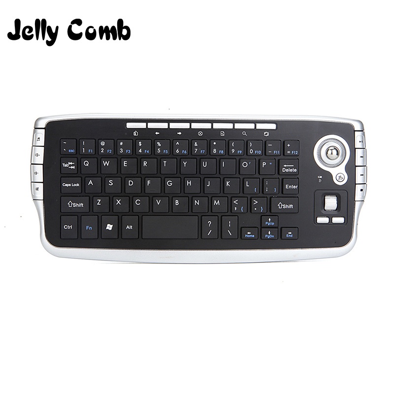 Jelly Comb Mini 2.4G Wireless Keyboard with Trackball Keyboard for ...