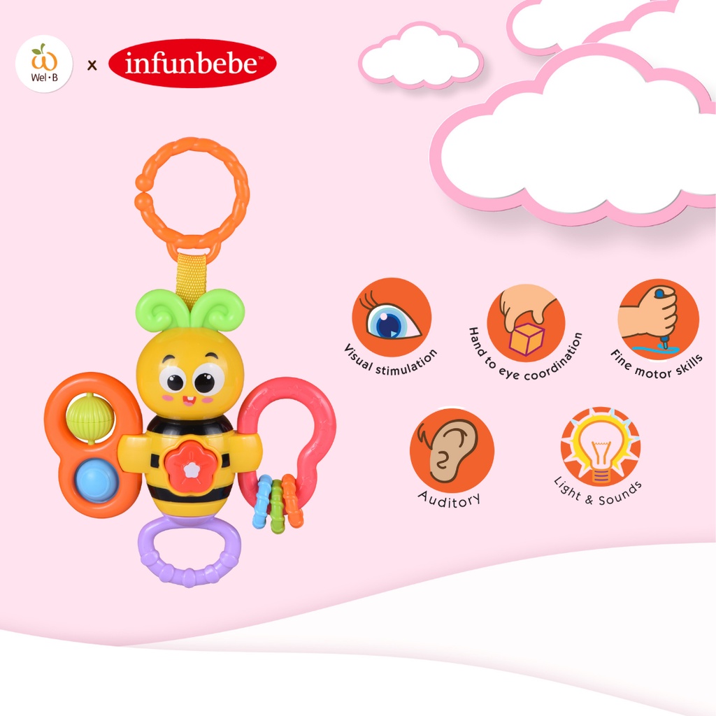 Wel-B x Infunbebe Light-Up Musical Bee (ตุ๊กตาดนตรีผึ้ง) - ของเล่น ของ ...