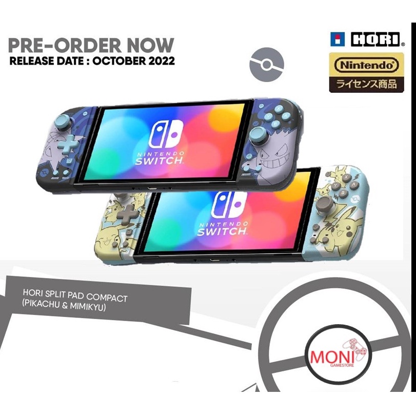 HORI HORI Light gray X yellow Split pad compact for Nintendo Switch จอย ...