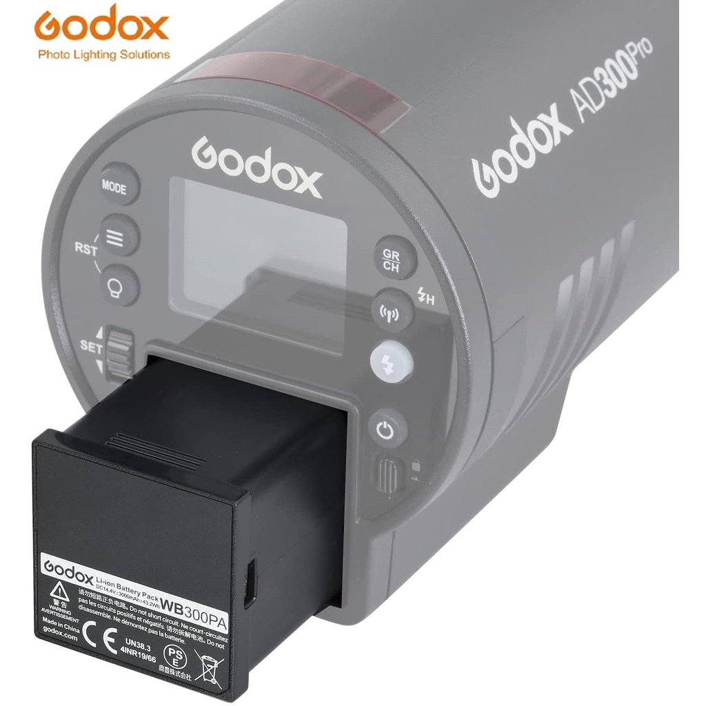 Godox al Wb300pa Lithium Battery Pack 14.4v More Efficient Wb30p Wb300p ...