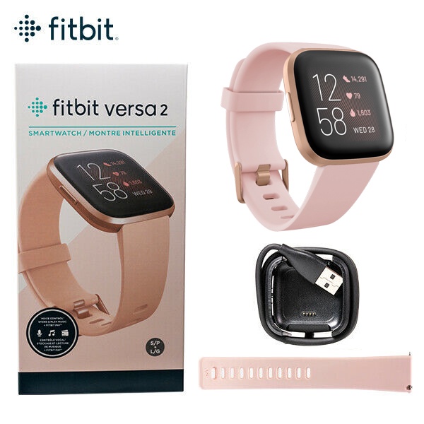 Fitbit Versa 2 PetalCopper Rose นาฬิกาสมาร์ท กันน้ํา (S and L Bands ...