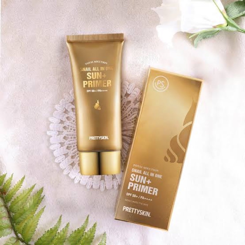 Pretty Skin Snail All-In-One Sun Primer 70ml | Shopee Thailand