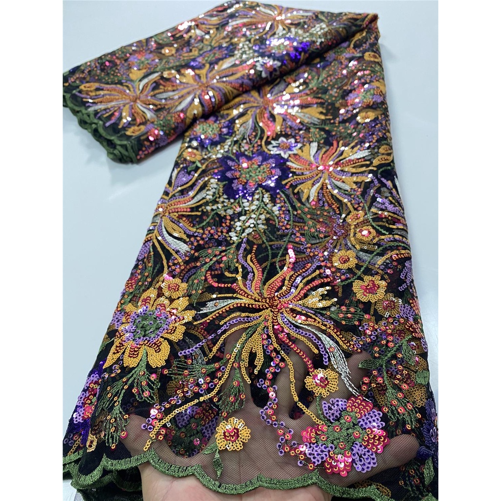 African Lace Fabric 2022 High Quality French Mesh Lace Fabric th ...