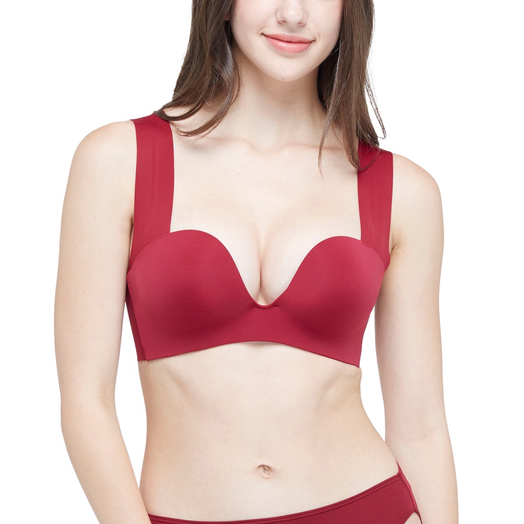 Wacoal Smart Size Go Girls วาโก้ S M L Bra set 2 ชิ้น รุ่น WB3Y27 สีดำ-แดง (เฉพาะบรา) - wacoal ...