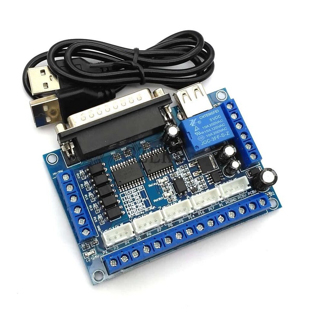 Mach3 Supported 5 Axis Engraving Machine Cnc Stepping Motor Driver Interface Adapter Breakout