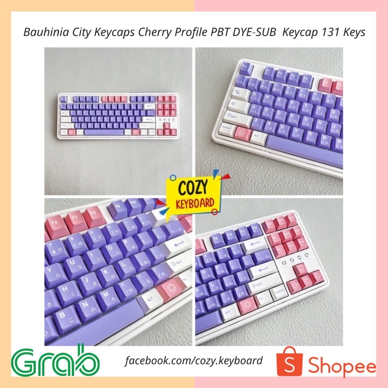 ส่งฟรี Bauhinia City Keycaps ส่งจากไทย - cozy.keyboard - ThaiPick