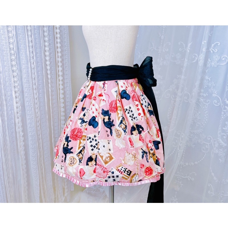 S O L D Card Playing Kitty Lolita Skirt By Metamorphose Sineenard