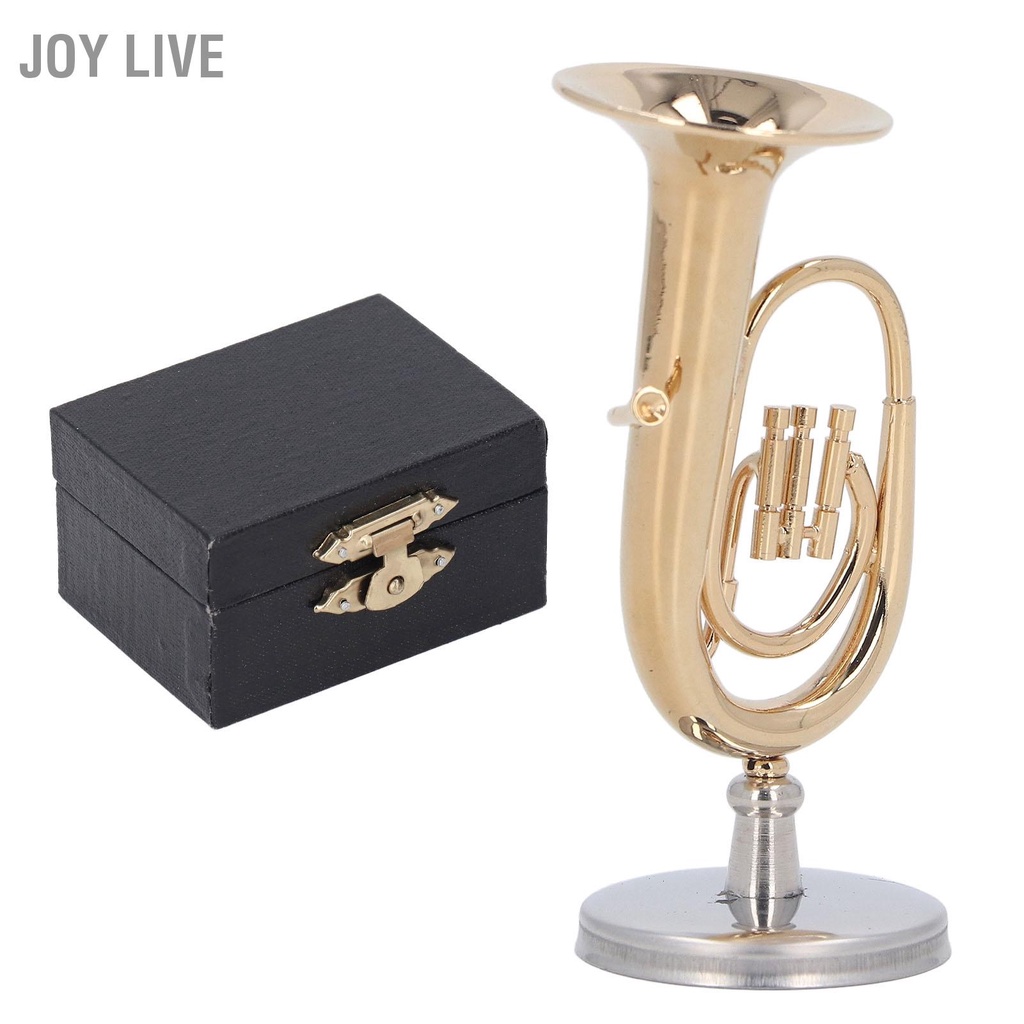 Joy Live Miniature Tuba Model Brass Gold Plated Euphonium Mini Musical ...