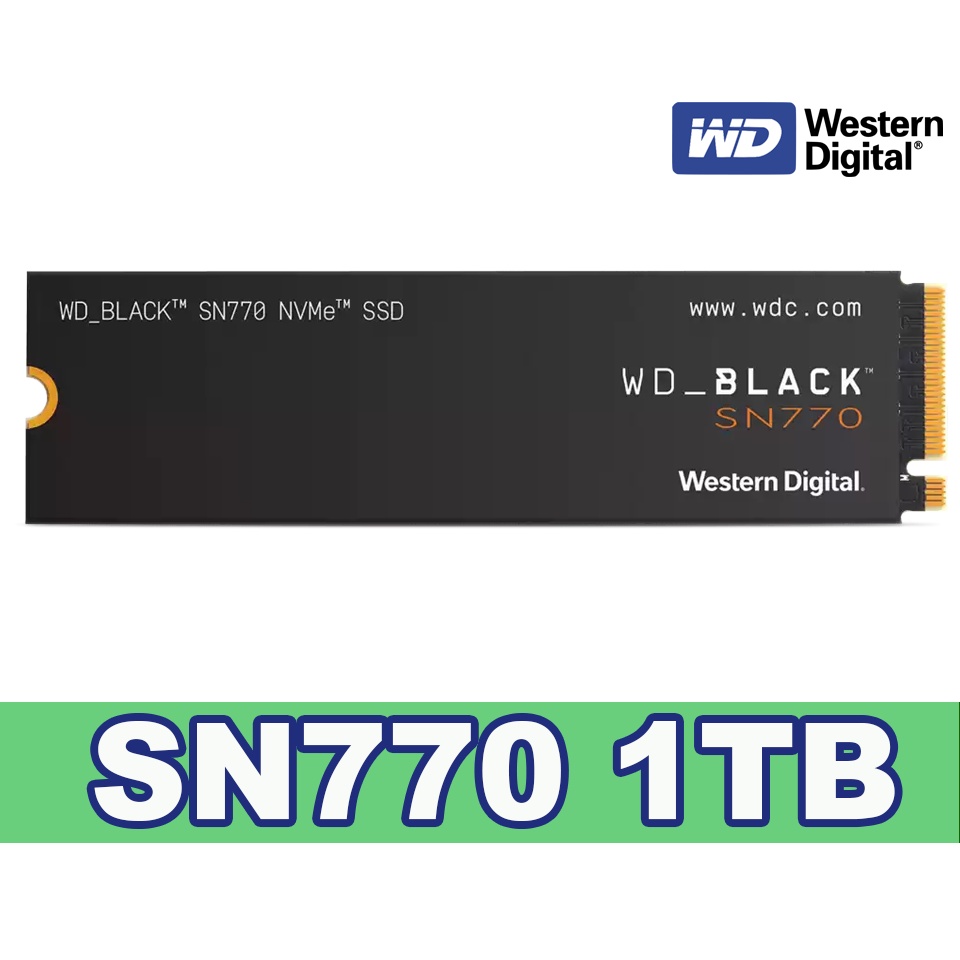 SSD WD BLACK SN770 1TB M.2 2280 NVMe Gen4 ของใหม่ | Shopee Thailand