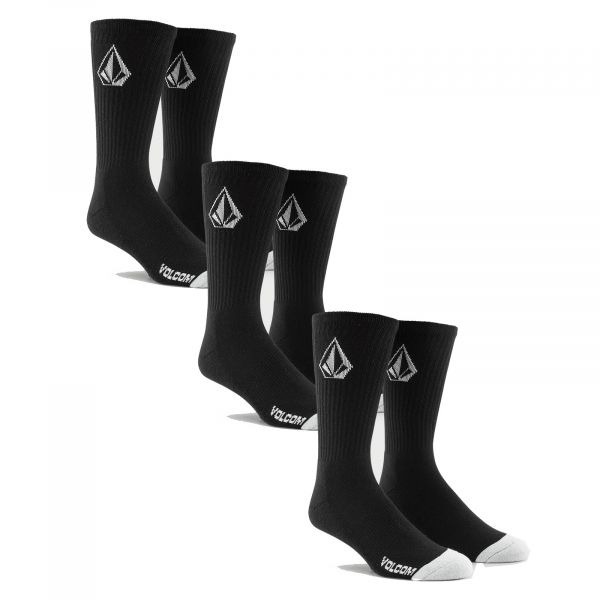 Volcom ถุงเท้า VD6302004 FULL STONE SOCK 3PK - nyla_thailand - ThaiPick