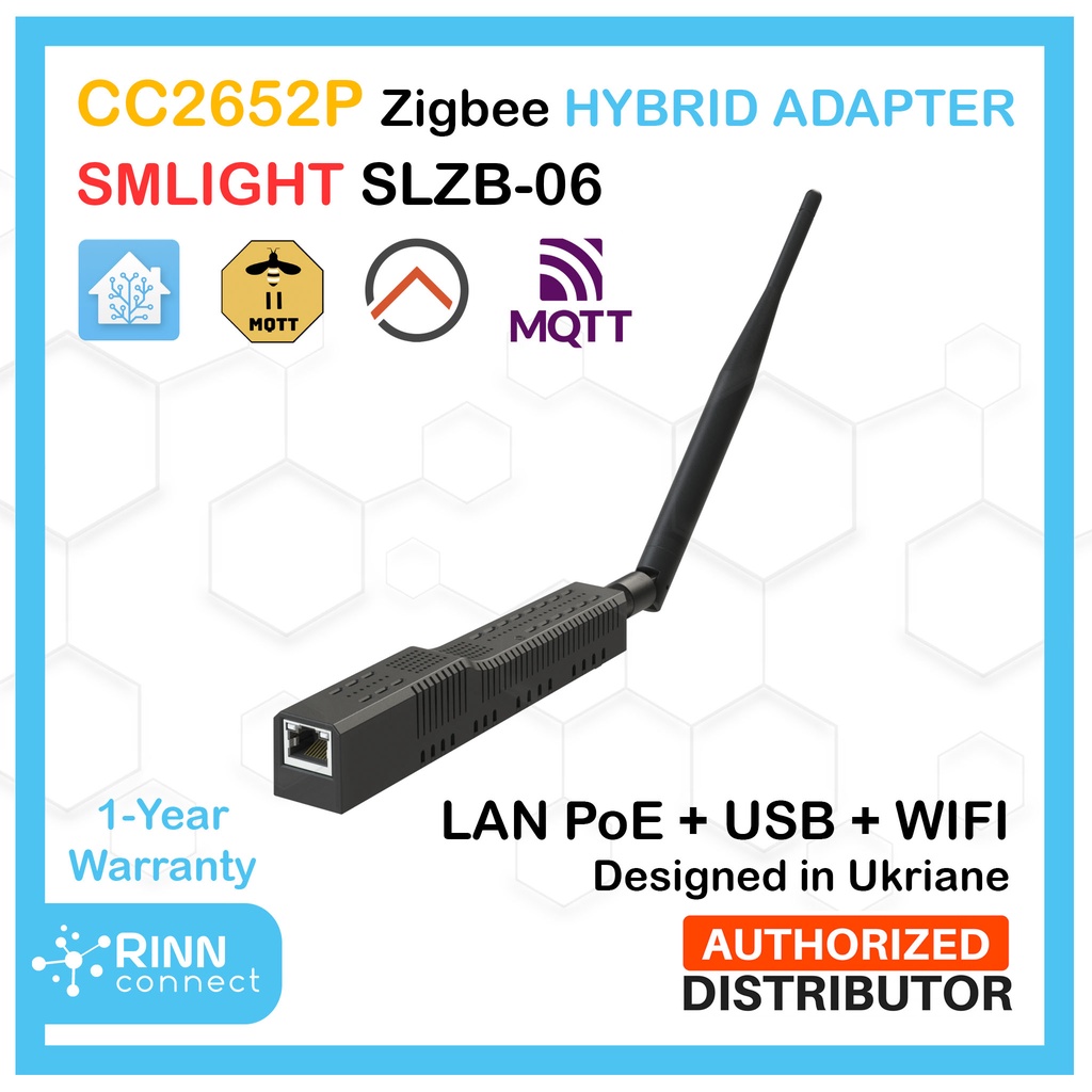Zigbee SLZB-06 LAN POE USB WIFI Hybrid Coordinator CC2652P SMARTLIGHT SLZB-06 HASS Zigbee2mqtt ...