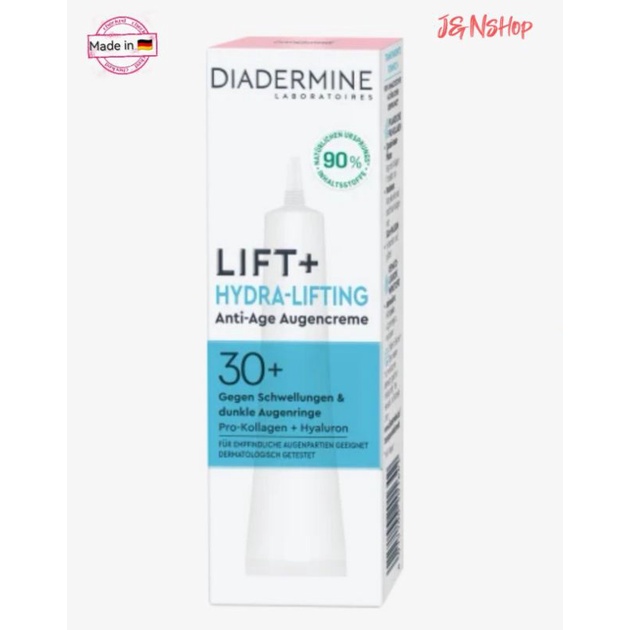 Diadermine Lift+Hydra-Lifting 30+ Eye Cream 15 ml ครีมบำรุงรอบดวงตา ...