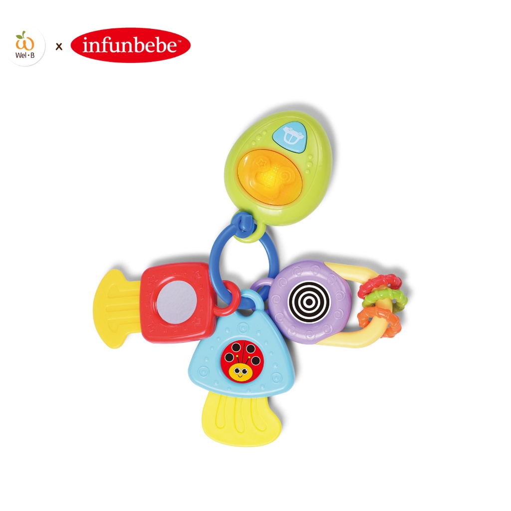 Wel-B x Infunbebe 1st Teething Keys (ยางกัด พวงกุญแจ) - ของเล่น ของเล่น ...