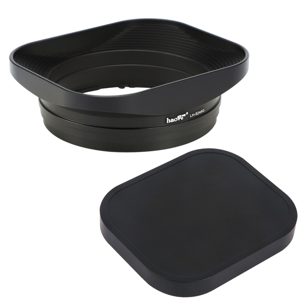 Haoge Metal Bayonet Square Lens Hood for Sony FE 40mm F2.5 G FE 50mm F2 ...