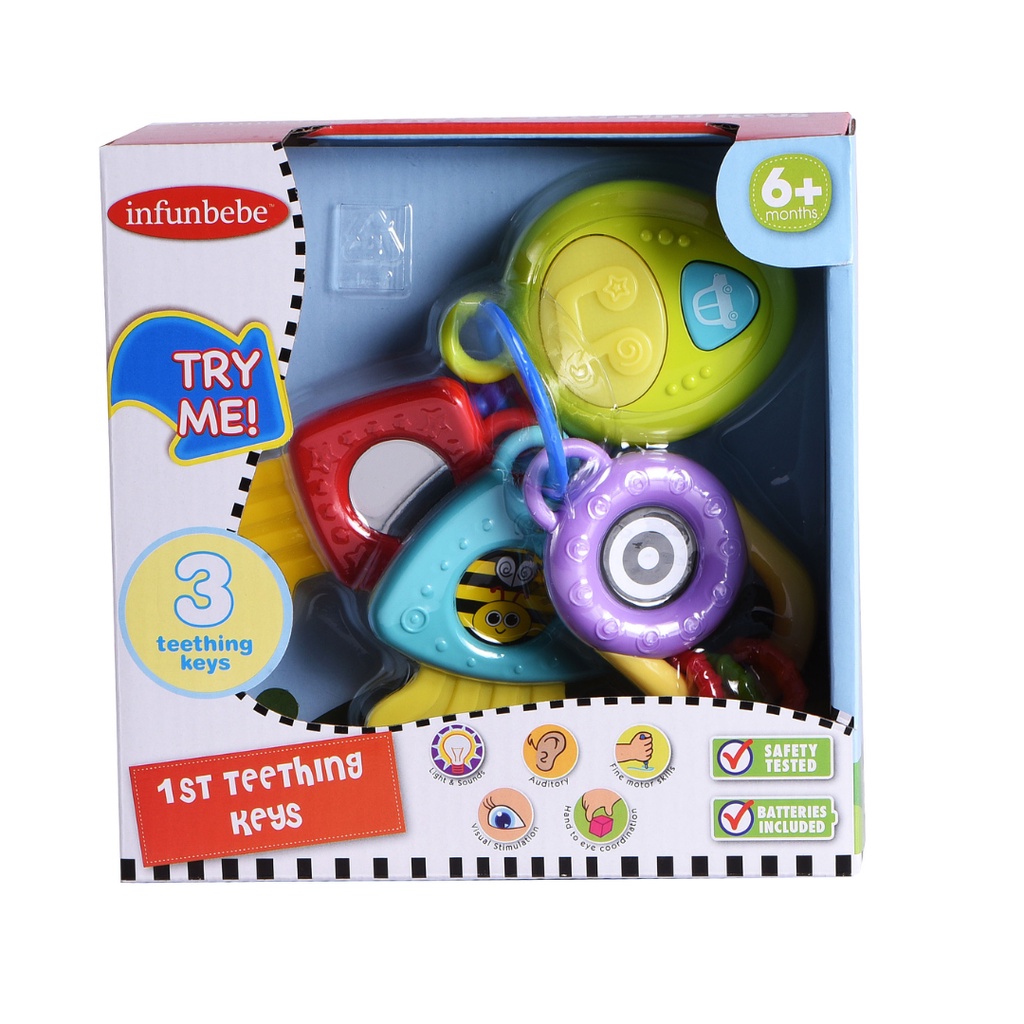 Wel-B x Infunbebe 1st Teething Keys (ยางกัด พวงกุญแจ) - ของเล่น ของเล่น ...