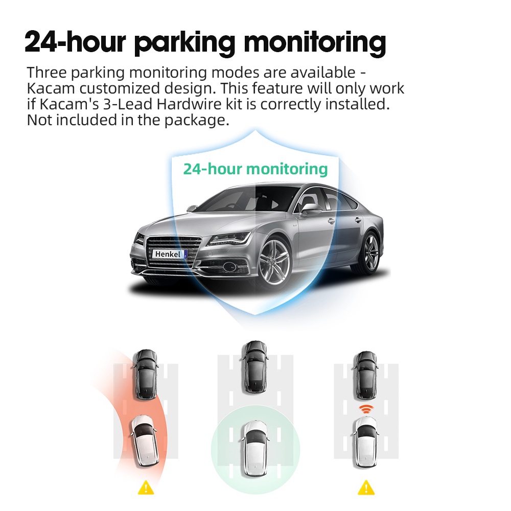 Jiekemi KM800 กล้องติดรถยนต์อัฉริยะ Dash Cam 4K HD Night View Front Interior Cam Dash Cam 140 ...